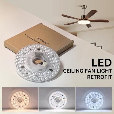 China 4.92” Universal Ceiling Fan Led Light Replacement for Ceiling Fan Flush Mount Ceiling Light, 18W 3CCT 3000K 4000K 6000K 1500LM CRI90 Dimmable Affordable Solution for Hampton Bay Harbor Breeze Hunter for sale