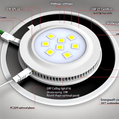 Cina ERP ETL Certified 24W Round LED Panel Light con CCT regolabile in vendita