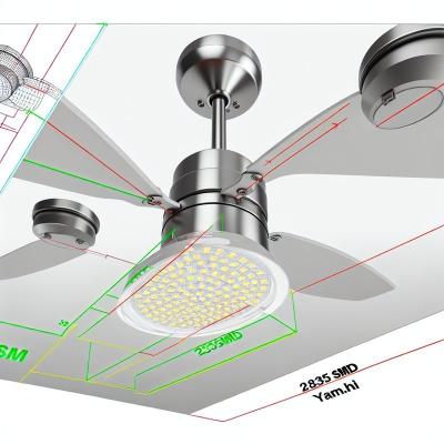 중국 2835SMD LED 천장 팬 라이트 교체 - 알루미늄 PCB, 3000K 따뜻한 흰색 판매용