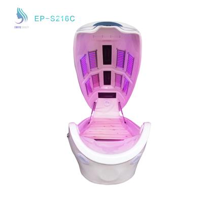 China Far infrared spa capsule with 8 LED light therapy bed infrared steam capsule for sale