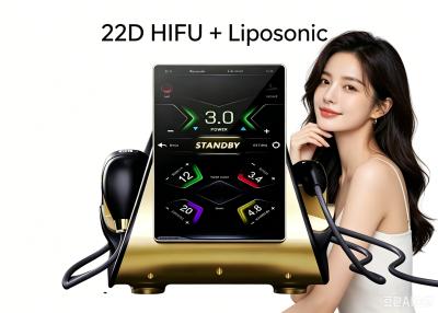 China High Intensity Focused Ultrasound 22D HIFU Machine Anti-Aging Facial Lift Skin Firming Liposonic Body Shaping Fat Removal Slimming Instrument for sale