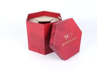 Cina Stoccaggio cosmetico di Jewery di esagono di forma del cartone della scatola di lusso di Candy rigido in vendita