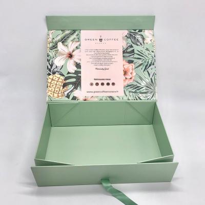 Cina Stoccaggio d'imballaggio pieghevole verde chiaro Matt Paper For Skin Care del cartone della scatola in vendita