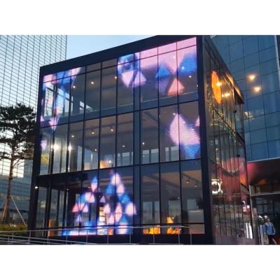 China Indoor Glass Transparent LED Display Panel P3.91-7.8 HD Outdoor for sale