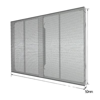 China Transparenter LED Anzeigefeld-Glasfenster Fernsehvorhang P7.8-7.82mm Werbungs- zu verkaufen