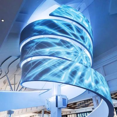 China Flexível interno painel do diodo emissor de luz de P1.8mm visualização o cilindro dado forma curvado da circular à venda