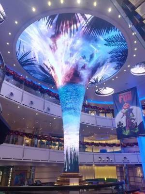 China A árvore deu forma à tela de exposição flexível P2 criativo do diodo emissor de luz interna à venda