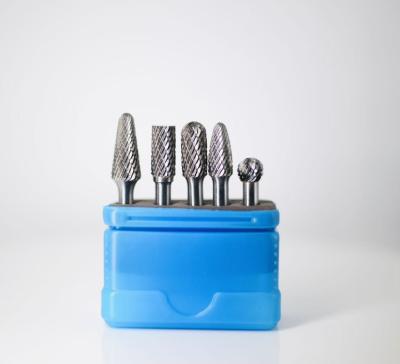 China 5pcs Carbide Burr Set Standard Double Cut Burr Tungsten Carbide 1/4 Shank Diameter for sale