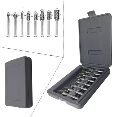 China Finishing Tungstênio Carbide Burr Set 8pcs Padrão Double Cut Carbide Burr Ferramenta à venda