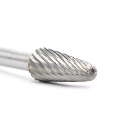 China Tipo de flauta de corte único 12 mm * 28 mm SL Forma cônica com raio de borra final 6 mm comprimento de corte da haste 28 mm para broca de moedor for sale