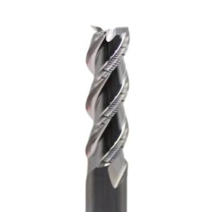 China 18mm Dia HRC55 3 Flutes Flat Carbide End Mills For Aluminum Uncoated Cut Length 45mm 18*45*18*100 for Customization for sale