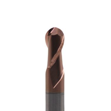 20mm Dia R10*20*40*20*100L 2 Flutes TiAISiN Carbide Ball Nose End Mill For Carbon Steel Alloy Steel Cast Iron