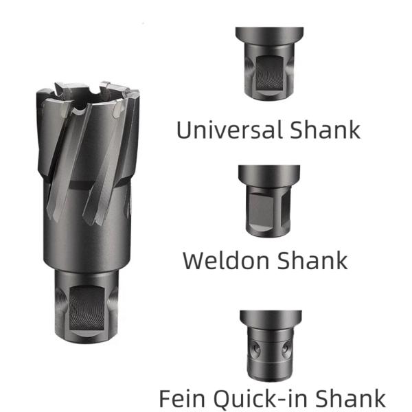 Quality 50mm Cutting Depth X 35mm Cut Dia TCT Annular Cutter With Universal Shank for sale