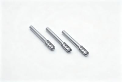 China 9.5mm Dia Customized Cylindrical Radius Carbide Burrs With 6mm Shank Standard Double Cut for sale