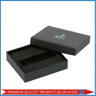 China matte black custom logo printing paper gift box top and bottom style fashion design for sale
