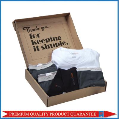 China Inside Custom Print Logo Slogan Corrugated Cardboard Shipping Mailing Box for sale