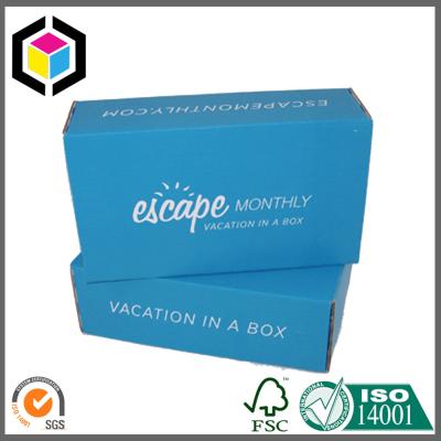 China Flexo Print Custom Design Artwork Corrugated Cardboard Shipping Mailing Box for sale