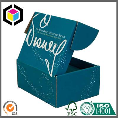 China Full Color CMYK Print Corrugated Cardboard Shoe Shipping Box Folding Style for sale