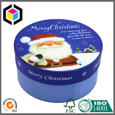 China Round Style Glossy Fancy Custom Color Printed Paper Cardboard Gift Box for sale