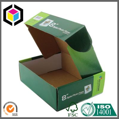 China Tap Lock Tuck Top Box Color Printing Corrugated Paper Cardboard Shipping Box for sale