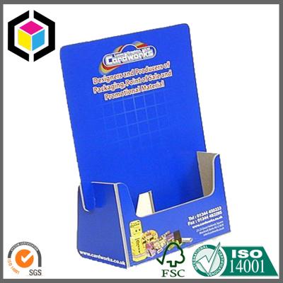 China Thin F Flute Custom CMYK Full Color Offset Print Corrugated Carton Display Counter Box for sale