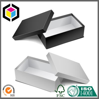 China Lid Off Single Color Matte Print Paper Chipboard Gift Box for Shoes Package for sale
