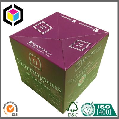 China Auto Locking Bottom Pre Glued Style F Flute Corrugated Carton Packaging Box for sale