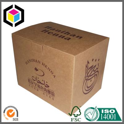China Brown Kraft Paper Cardboard Custom Color Print Carton Paper Box for sale
