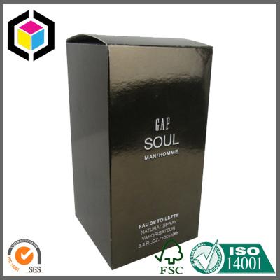 China Gold Color Metallic Paper Box for Cosmetic Perfume Packaging Carton Box for sale