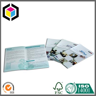 China Saddle Binding Glossy Surface Custom Color Print Paper Catalog Brochure for sale