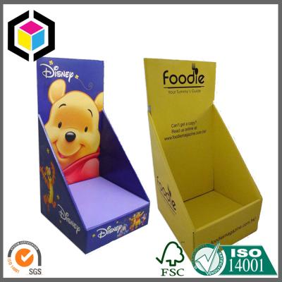China Strong Quality Glossy Color Custom Print Corrugated Cardboard Display Stand Box for sale
