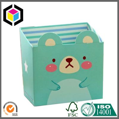 China Cute Design Box Color Print Paper Stationery Makeup Cosmetics Desk Mini Carton Box for sale
