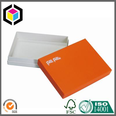 China Orange Custom Color Print Gift Box; Matte Gift Cosmetics Packaging Paper Box for sale