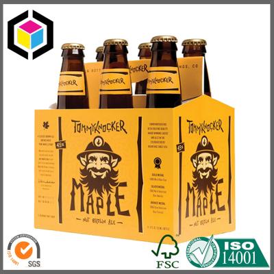 China CMYK Full Color Printing 6 Pack Beer Carrier Box; 330ml Beer Bottle Carrier for sale