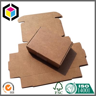 China Brown Kraft Packaging Box; Small Folding Corrugated Kraft Packaging Box for sale