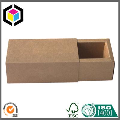 China Drawer Style Kraft Packaging Box; Small Size Cosmetics Corrugated Box for sale