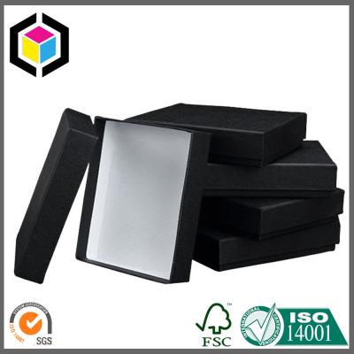 China Black Color Chipboard Gift Packaging Box; Lid Bottom Style Paper Gift Box for sale