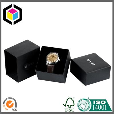 China 9x9x6cm Branded Kraft Paper Packaging Watch Box; Custom Logo Watch Gift Box for sale