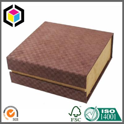 China Brown Color Printing Luxury Gift Box; Rigid Chipboard Gift Paper Packaging Box for sale