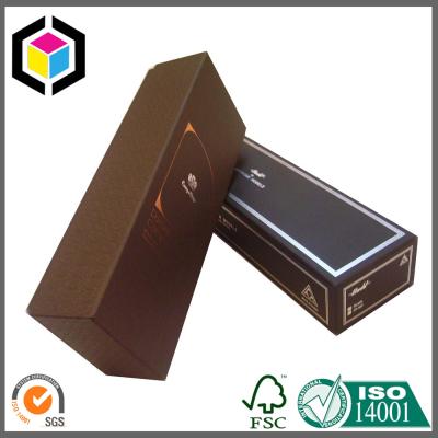 China 100% Food Grade Wine Paper Packaging Box; Luxury Gold Foil Logo Wine Box for sale