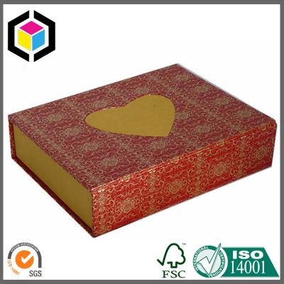 China Heart Shape Logo Gold Foil Chipboard Paper Gift Box; Luxury Gift Paper Box for sale
