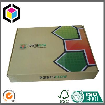 China Folding Corrugated Shipping Box; Glossy Color Printing Cardboard Shipping Box for sale