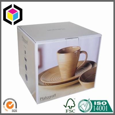 China Locking Tab Tuck Top Color Print Packaging Box; CMYK Full Color Corrugated Box for sale