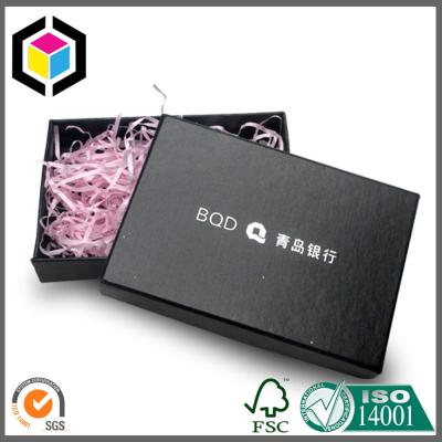 China Custom Color Black Printing Chipboard Paper Box; Luxury Gift Box for Banks for sale