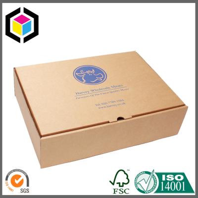 China Custom Logo Printed Corrugated Mailing Box; Easy Seal Cardboard Shipping Box for sale