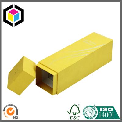 China Matte Yellow Color Print Cosmetic Perfume Paper Box; High Quality Gift Box for sale