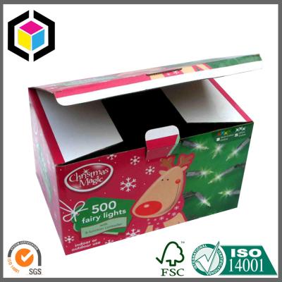 China Colorful Christmas Theme Corrugated Packaging Box; Tuck Top Packaging Box for sale