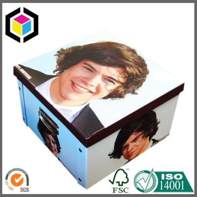 China Glossy Color Print Cardboard Paper Collapsible Box; Chipboard Gift Box for sale