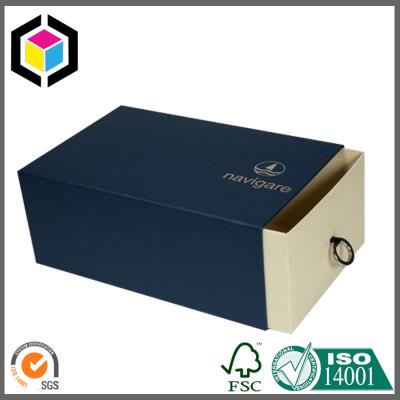 China Black Color Print Cardboard Paper Drawer Gift Box; Slide Insert Paper Box for sale