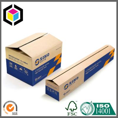 China Flexo Two Color Printing Long Size Corrugated Box; Long Packaging Box for sale